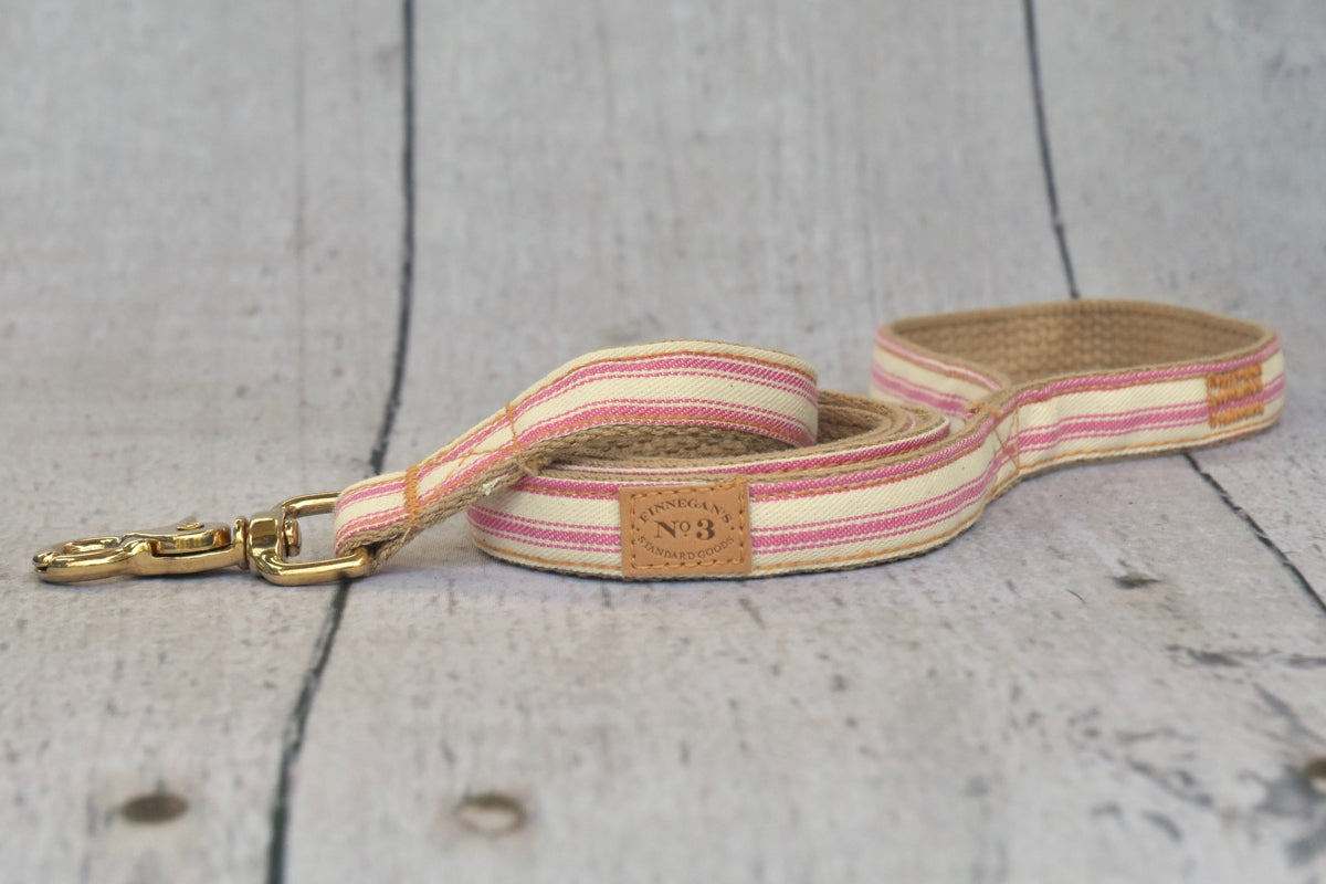 1" Pink Ticking Lead – Finnegans Standard Goods