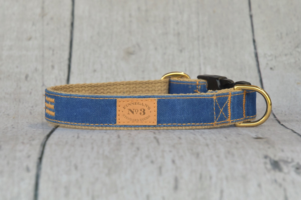 1 " Blue Waxed Collar – Finnegans Standard Goods